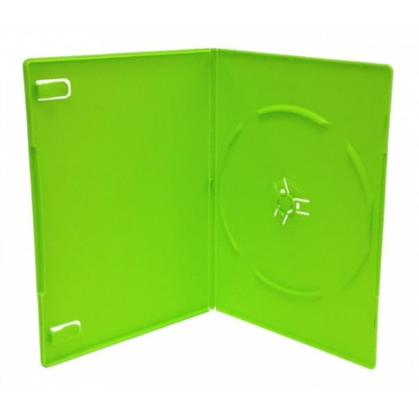 CheckOutStore 10 SLIM Solid Green Color Single DVD Cases 7MM - Walmart ...