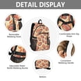 ALAZA Rugby Football Fire Pattern School Backpack Travel Laptop Bag ...