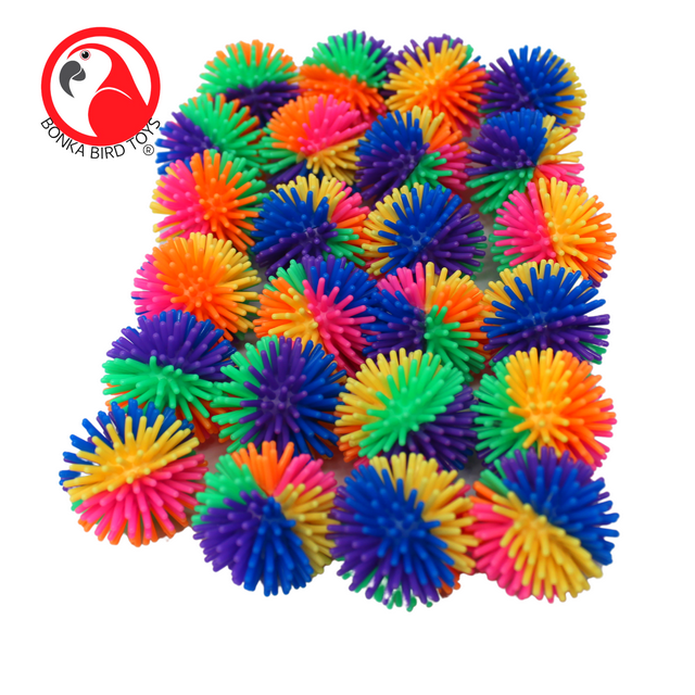 3302 Small Rainbow Spike Balls (3302 Pk24 Rainbow Spiky) - Walmart.com