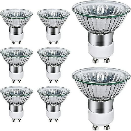 Gu10 Halogen Light Bulbs, 8 Pack 50w Gu10 Halogen Spot Lights, Ac 220v ...