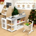 Costway Kids Toy Cash Register with Accessories, Toddler Supermarket ...