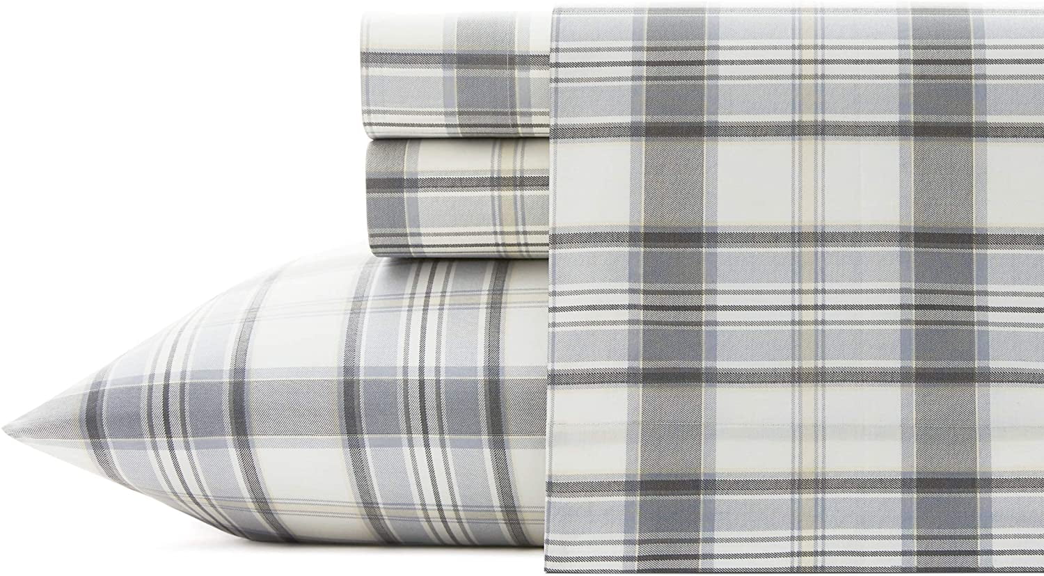 JIUJIANG Home Collection Cotton Percale Bedding Set, Crisp & Cool ...