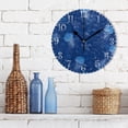 10" Artistic Round Wall Decorative Desk Clock Jellyfish and Starfish ...