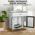 Pirecart Cat Litter Box Enclosure Wooden Hidden Litter Box Furniture