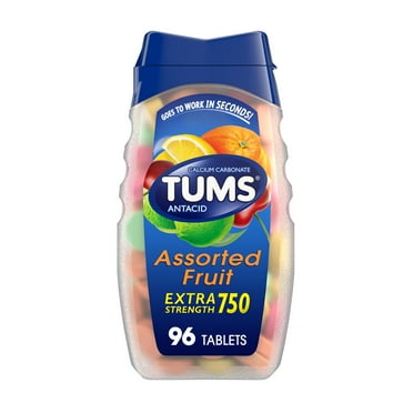 TUMS Chewable Antacid, Melon Berry, Extra Strength, 80 Tablets ...
