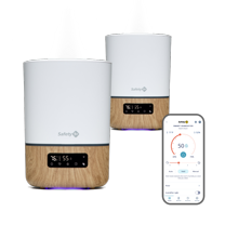 Safety 1st Smart Humidifier (2 Pack), Natural with White, Infant ...
