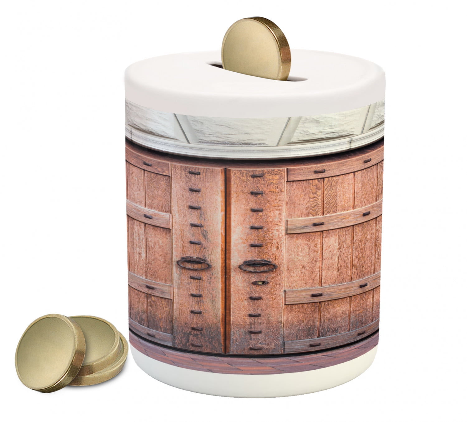 Rustic Piggy Bank, Antique French Wooden Door Old Medieval Historical ...