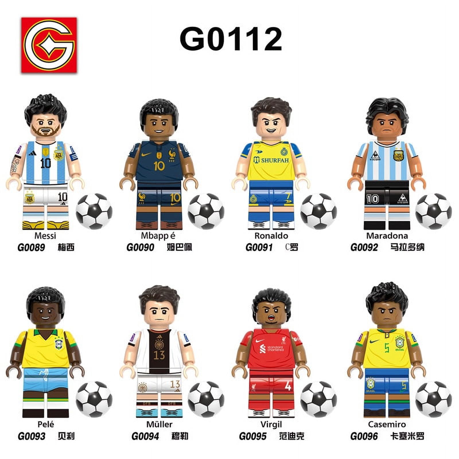 Click here for Smivox 8pcs Soccer Legends Minifigure Set - Mbappe... prices