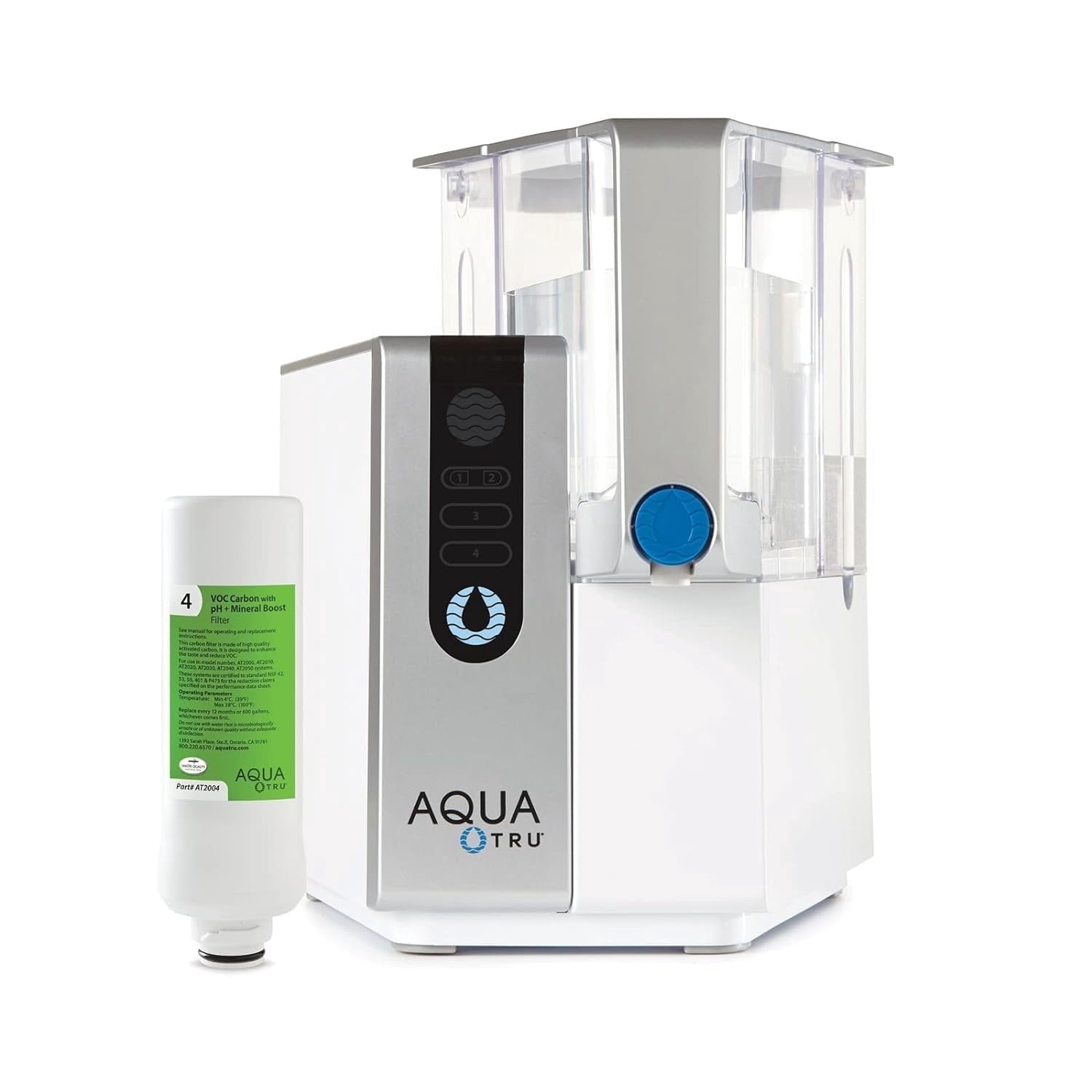 AquaTru Classic Alkaline Countertop Water Filtration System for PFAS ...