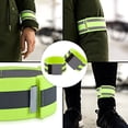 8Pcs Adjustable Safety Reflective Strap Running Reflective Arm Bands ...