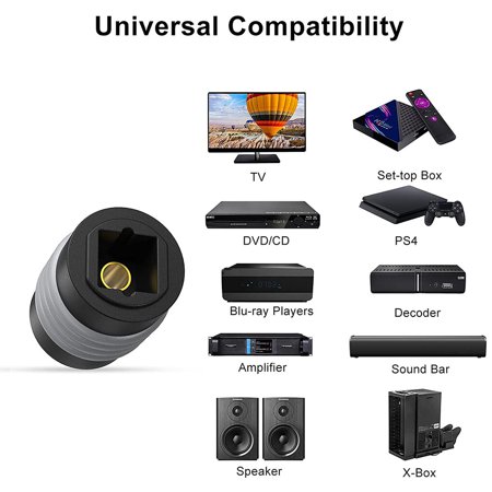 Optical Cable Adapter Portable Fiber Optic Cord Connector Female ...