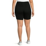 JMS Just My Size by Hanes Women's Plus Size 2 Pocket Pull-On Shorts ...