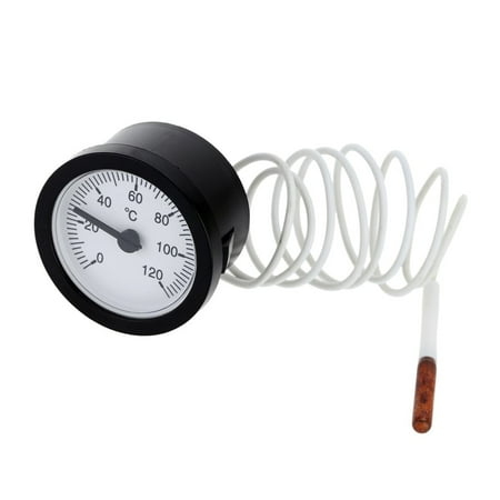 EIMELI Dial Thermometer Capillary Temperature Gauge with 1m Sensor 0 ...