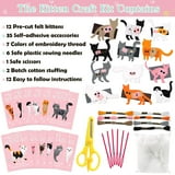 Kitten Craft Kit Kids DIY Crafting and Sewing Set Kitty Cat Stuffed ...