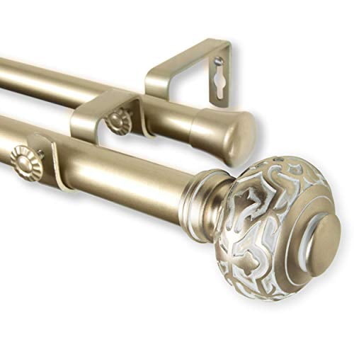 Click here for Rod Desyne 1 Maple Double Curtain Rod  120-170  Go... prices