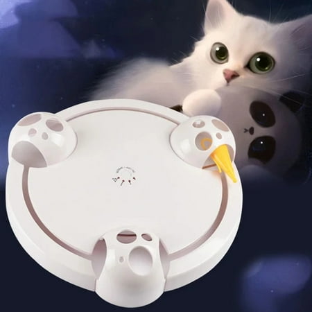Cat Interactive Mouse Pounce Toy Automatic Rotating Play Mice Catch Toy ...