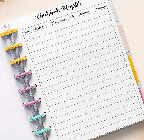 Checkbook Register Inserts for 7 Disc Planners - Walmart.com