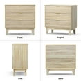 Eumyviv Wood Drawer Dresser, 3-Drawer Chest, Storage Organizer for ...
