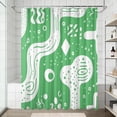 72x72 Inch Fabric Shower Curtain Waterproof Polyester, Funny Doodle ...