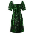 Binary Code - The Matrix Program Sleeveless Dress Elegant gowns Dance ...