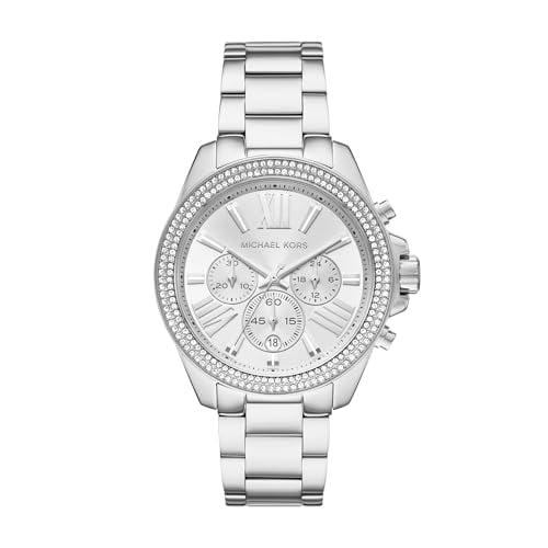 Michael Kors Women's Wren Chronograph Pave Watch MK6317 with Crystal ...