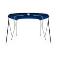 MSC 3 Bow Bimini Top with Rear Support Pole and Storage Boot, Navy Blue ...