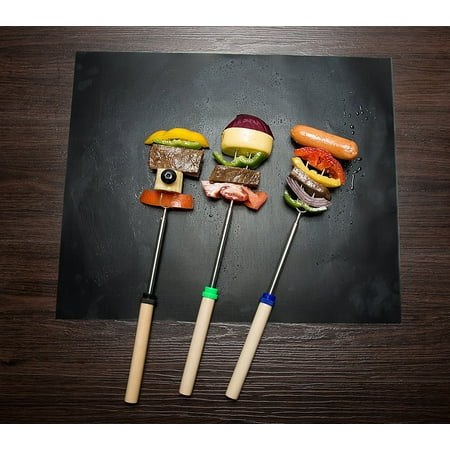 8Pcs Marshmallow Roasting Sticks, Hot Dog Wiener Roasting Sticks 11.8''-32" Stainless Steel ...