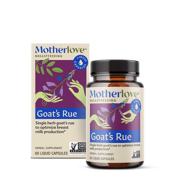 Motherlove Goat's Rue, Single-Herb Lactation Supplement, 60 Liquid Caps ...