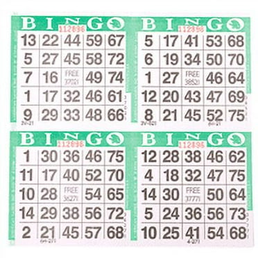 American Games Bingo Paper Game Cards - 4 cards - Orange - 750 cards ...