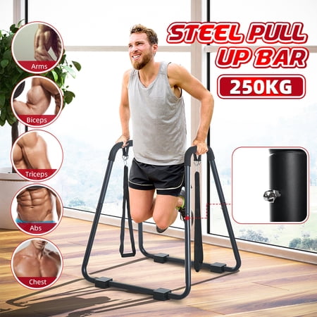 550Lbs Capacity Home Gym Dip Station,Non-Slip Dip Stand Bar Dipping ...
