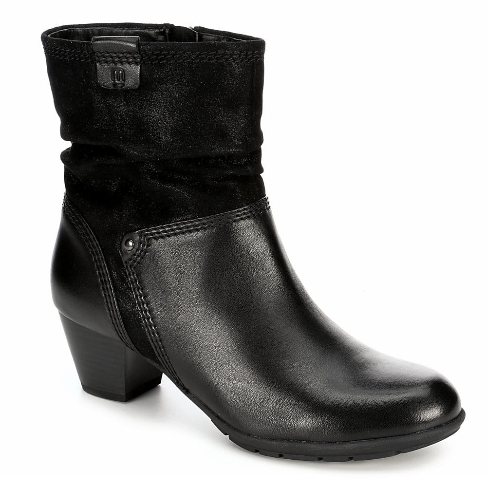 Medicus Womens Jil Heeled Zip Up Slouch Ankle Boot Shoes, Black, US 9 ...