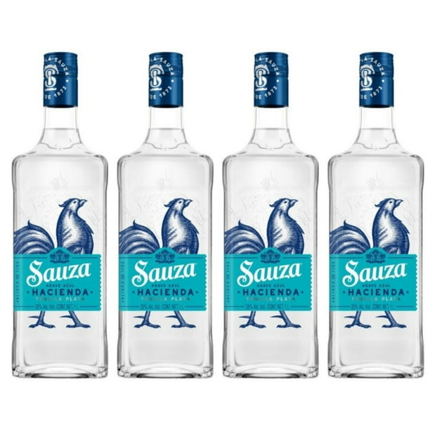 Pack de 4 Tequila Sauza Hacienda Plata 1 L Sauza Plata | Bodega Aurrera en línea