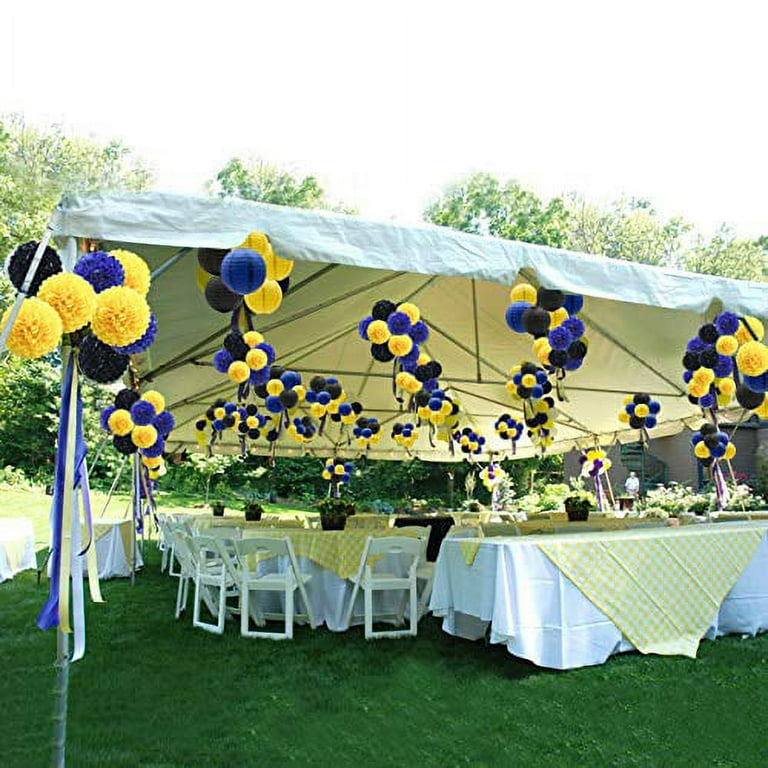 Blue And Yellow Wedding Centerpieces