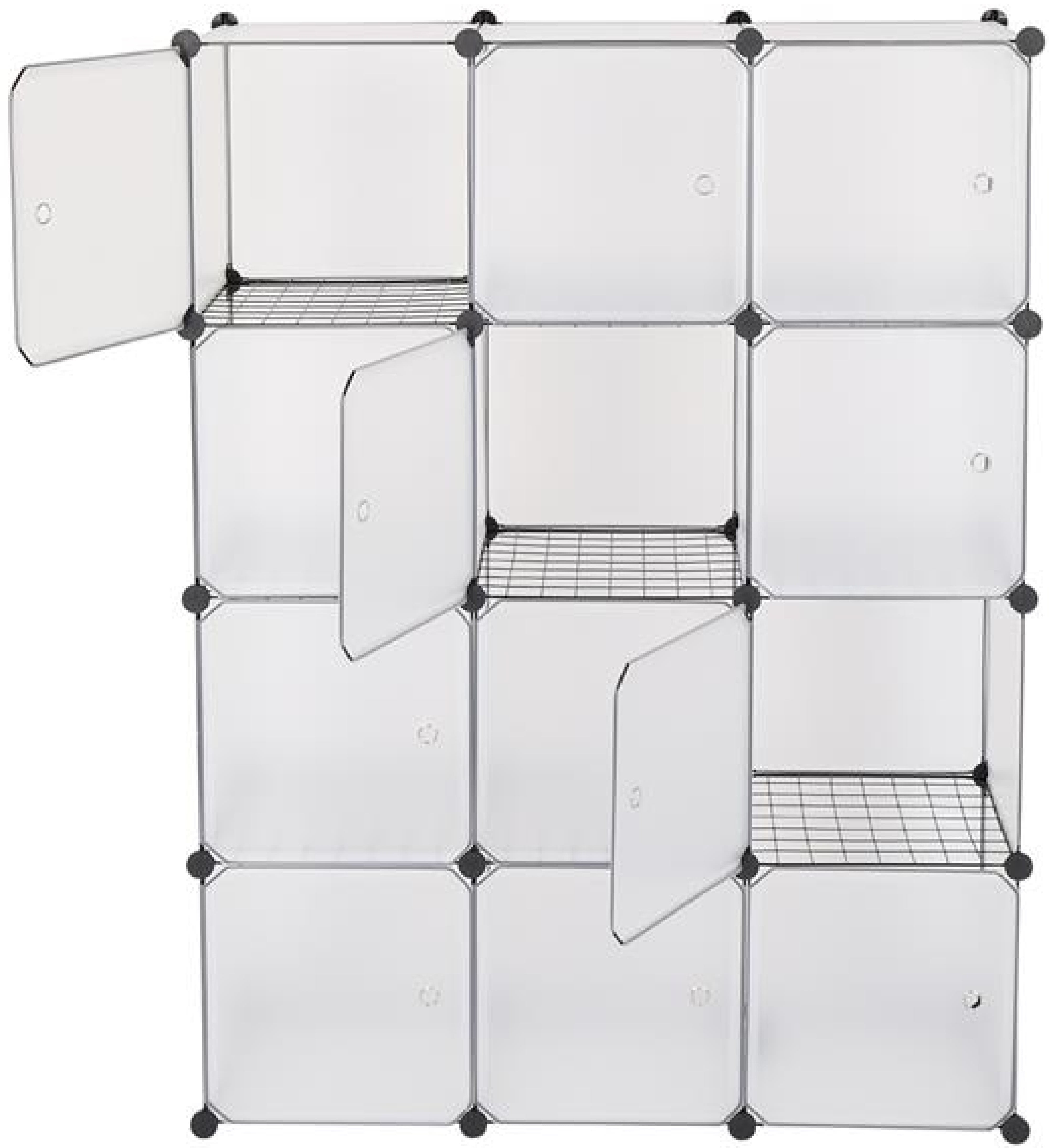 O'Force 12-Cube Storage Shelf Cube Shelving Bookcase Bookshelf ...