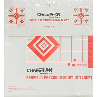 Champion Traps and Targets Rimfire Sight-In Target, Precision, 100pk ...