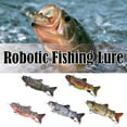 RJSQAQE Robotic Swimming Lure,3D Fishing Lures 4-Segement Multi Jointed ...