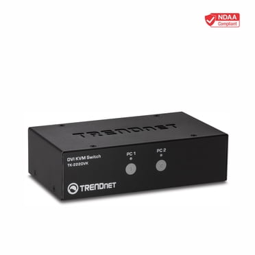 TRENDnet TK-207K, 2-Port USB KVM Switch Kit - Walmart.com