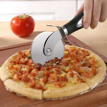 Expert Grill Stainless Steel Pizza Rocker Pizza Cutter with Blade Cover ...