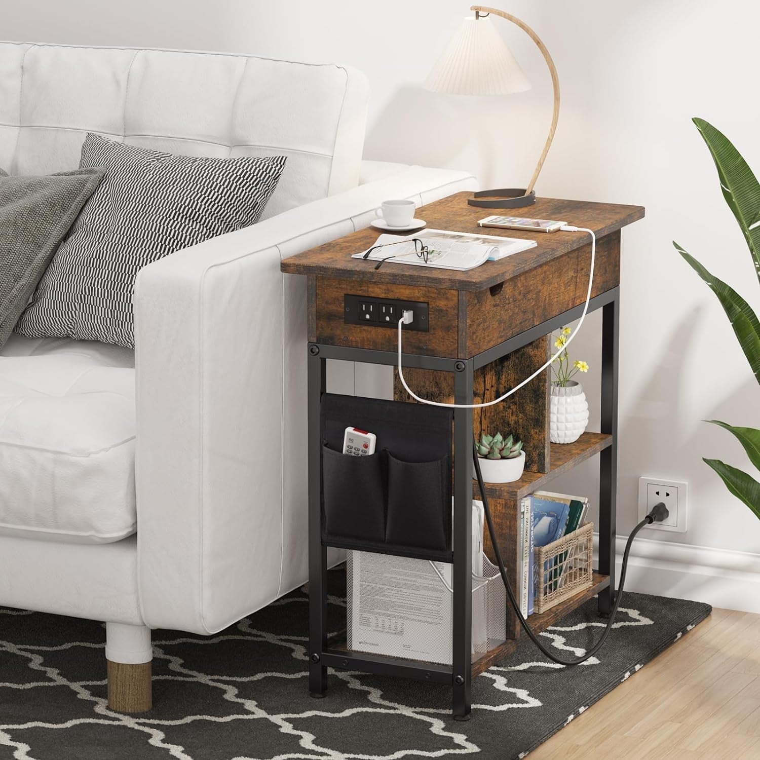 Click here for Sakiyr End Table With Charging Station  Flip Top N... prices