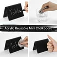 10 Pack Mini Black Acrylic Chalkboard Signs Food Labels for Party ...