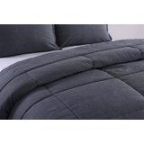 Messy Bed Washed Cotton Comforter Mini Set, Full/Queen, Grey - Walmart.com