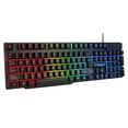 T-WOLF Gaming Combo Keyboard and Mouse with 104 Keys, 4-color Breathing ...