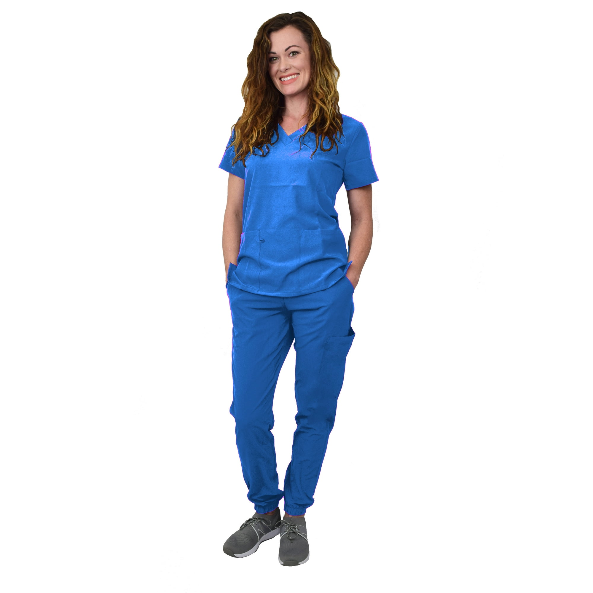 Click here for Green Town Scrubs For Women Scrub Set - Jogger Pan... prices