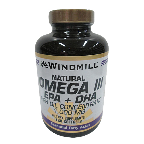 Windmill Natural Omega 3 Epa And Dha 1000 Mg Softgels - 180 Ea ...