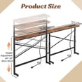 2-Pack Narrow Console Table with 2 Power Outlets & USB-C & USB, 78.8 ...