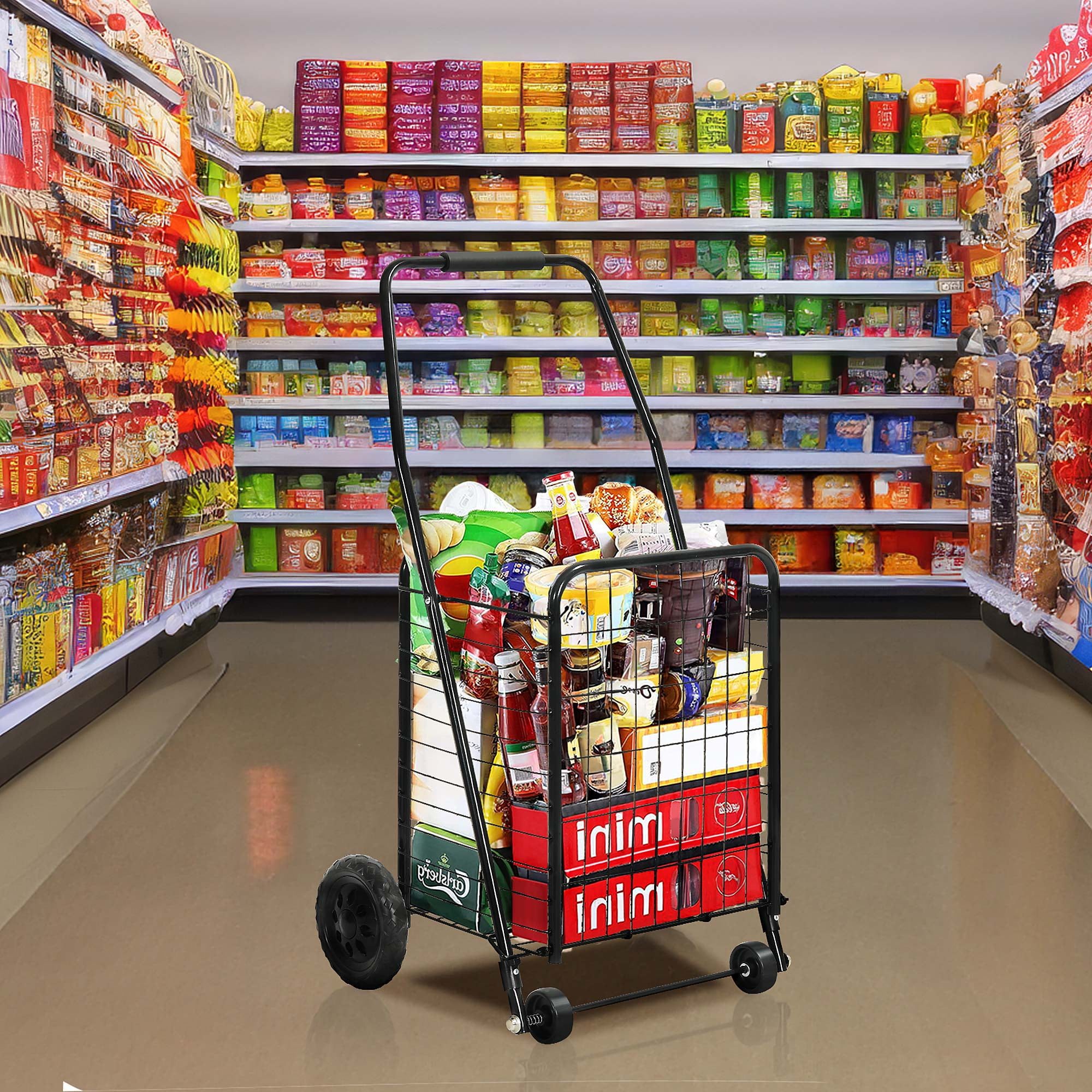 Click here for Dextrus Folding Shopping Cart  Heavy Duty Rolling... prices