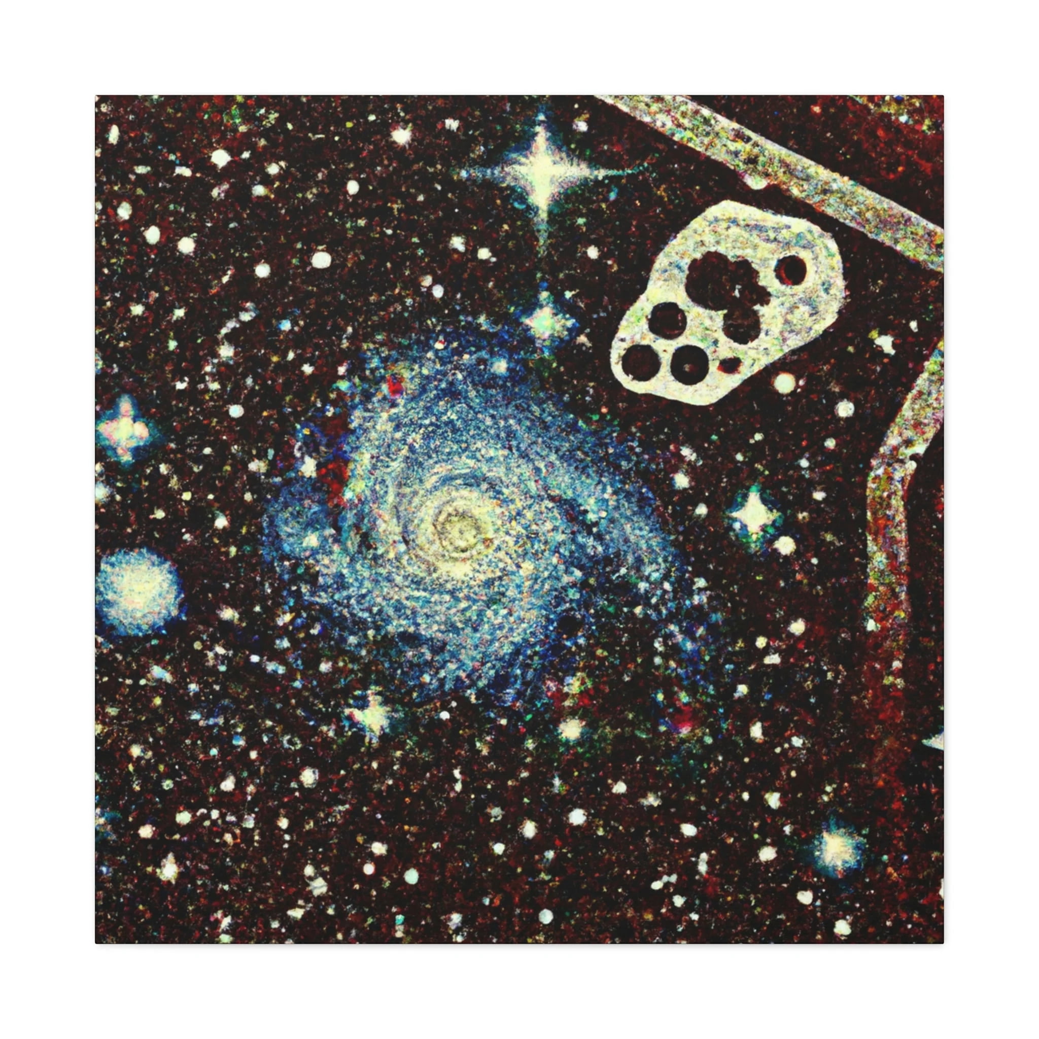 Cosmic Splendor Pointillism - Canvas - Walmart.com