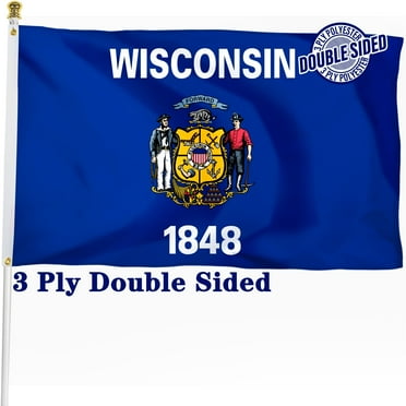 2X3 City of Madison, Wisconsin Premium 100D 2'x3' Woven Poly Nylon Flag ...