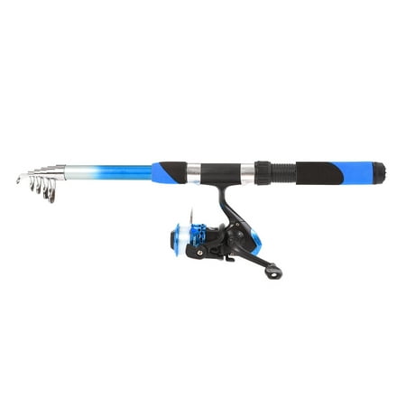 LEO Fishing Rod Reel Combo Full Kit with 2PCS 2.1m Telescopic Fishing ...