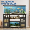 55-75 Gallon Fish Tank Stand, Linor Aquarium Stand with Power Outlets ...